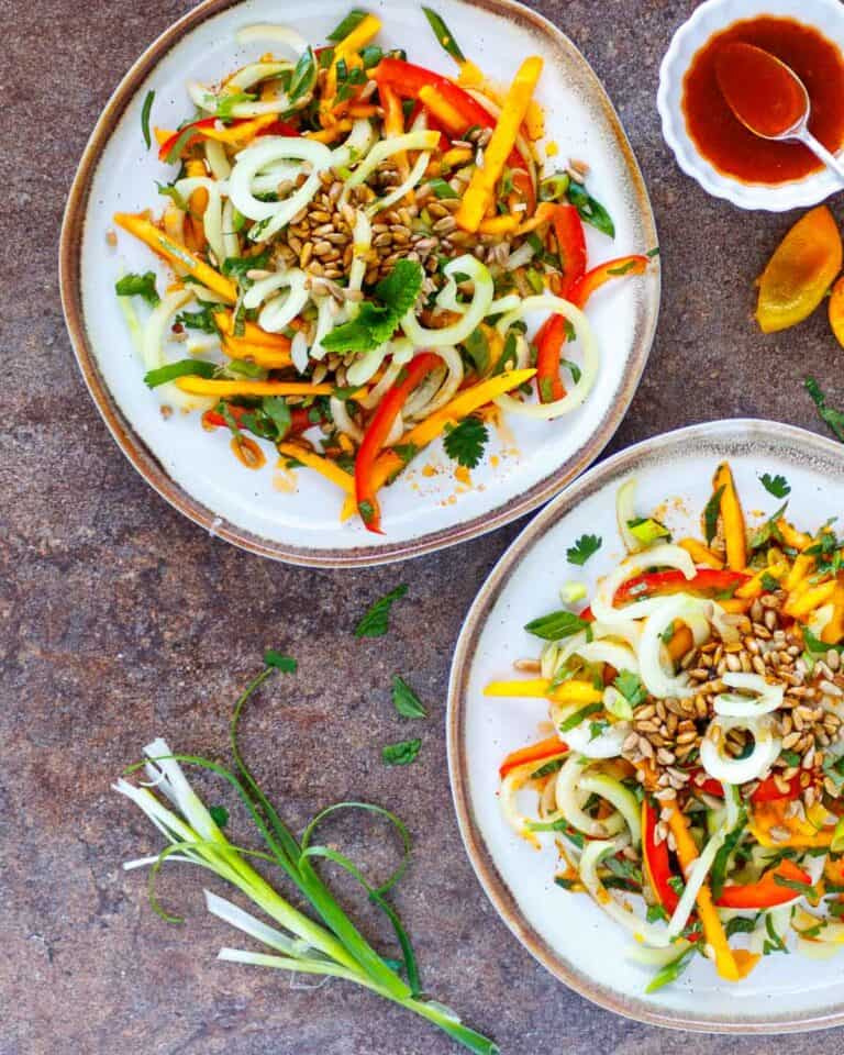 Crunchy Raw Chayote Salad - Poppys Wild Kitchen