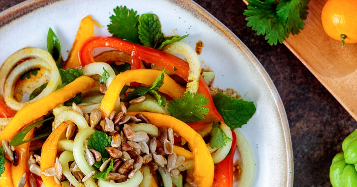 Crunchy Raw Chayote Salad - Poppys Wild Kitchen
