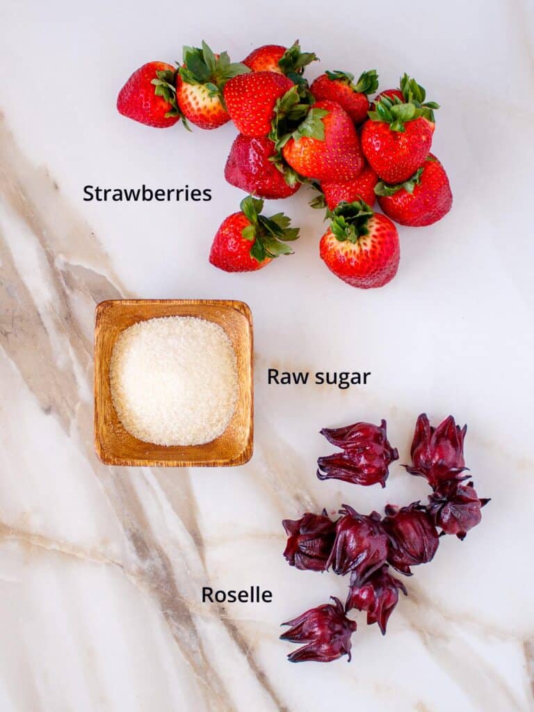 Strawberry Rosella Jam Recipe - Poppys Wild Kitchen
